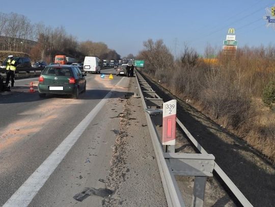 Wypadek na obwodnicy w Kowalach